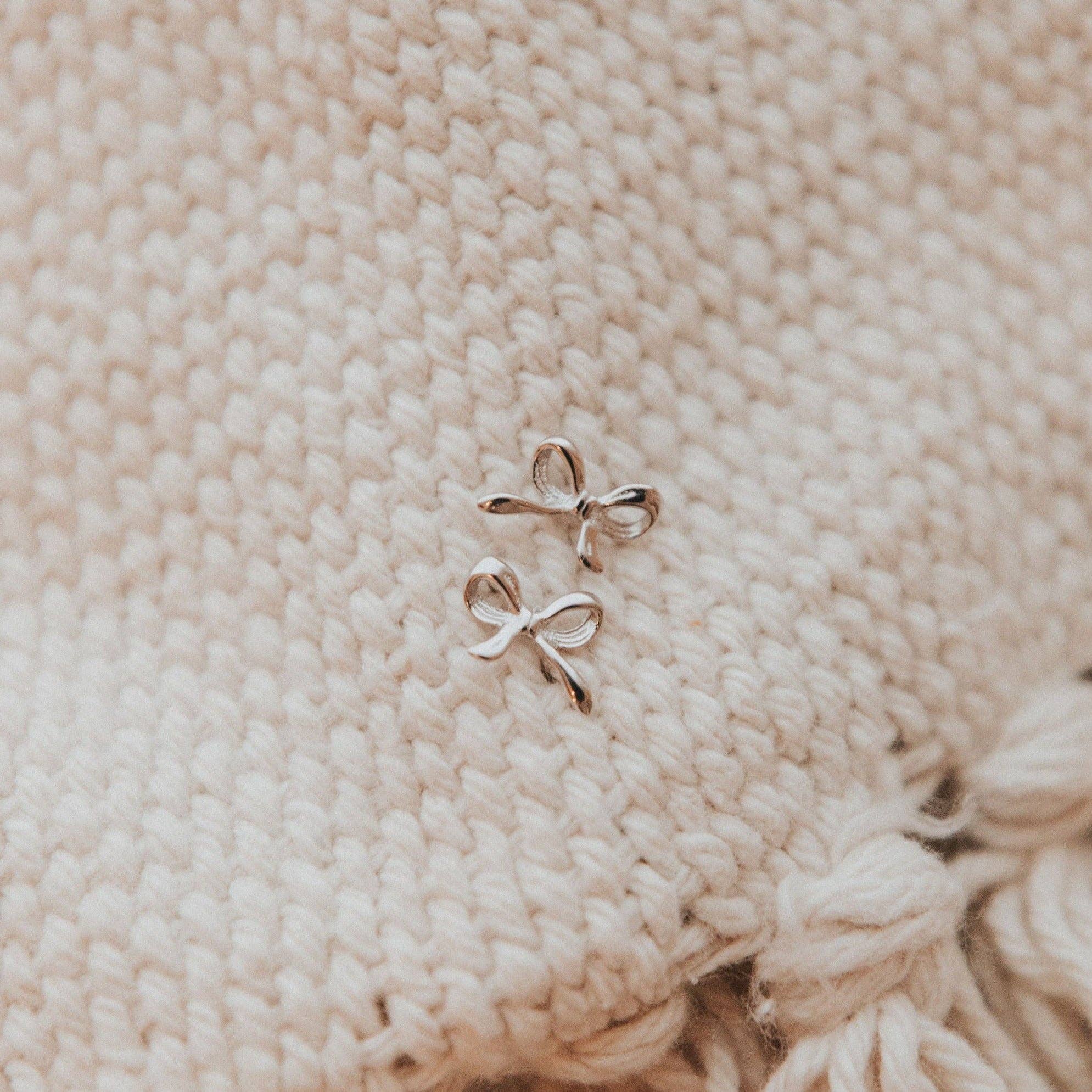 Ella Bow Studs – Born & Raised